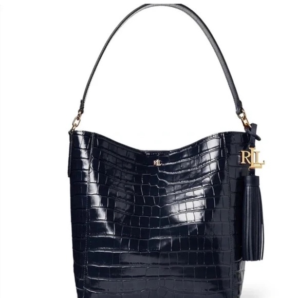 Lauren Ralph Lauren | Bags | Ralph Lauren Embossed Medium Adley ...